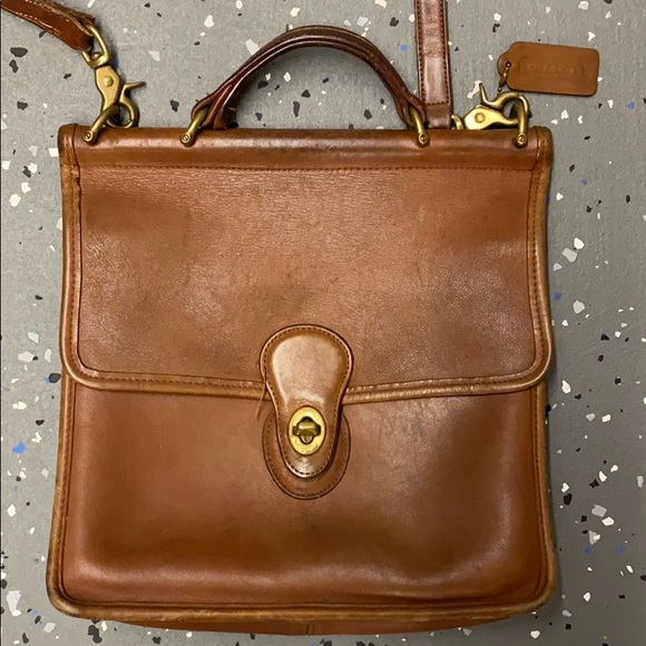 Coach | Bags | Coach Vintage Willis Brown Leather Tote 9927 | Poshmark